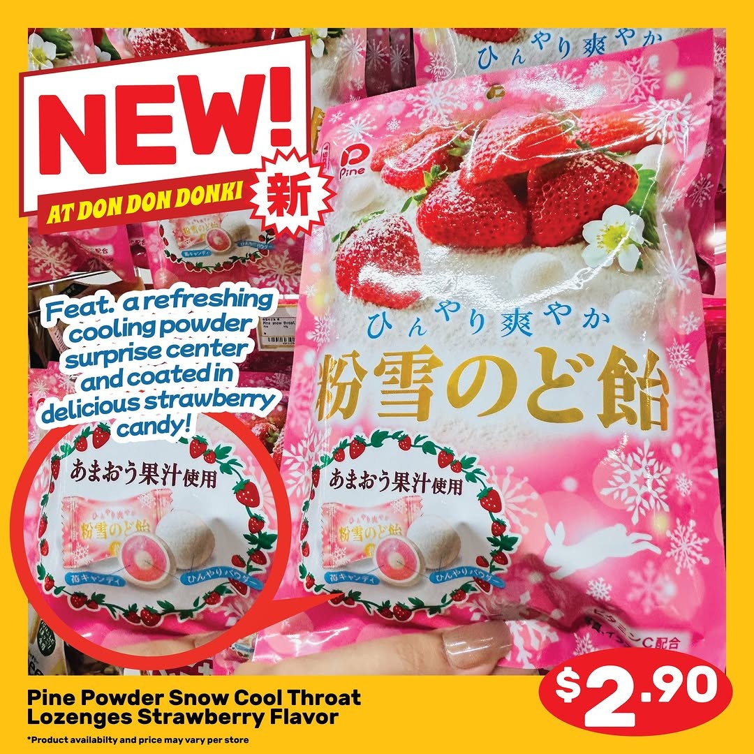17 March 2025 onwards: DON DON DONKI – New Pine Powder Snow Strawberry ...