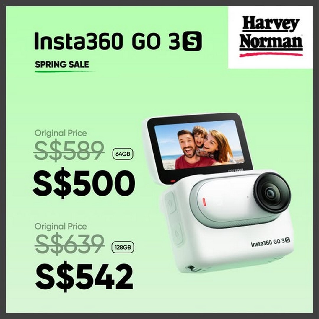 25 March 2025 onwards: Harvey Norman Singapore – Exclusive Insta360 ...