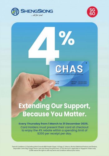 1 March - 31 December 2025: Sheng Siong Supermarket, 4% Discount for ...
