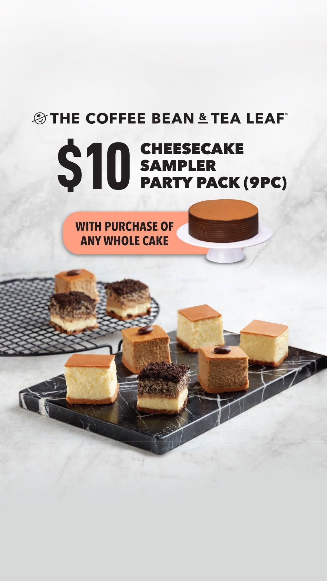 5 March 2025 onwards: The Coffee Bean & Tea Leaf – Cheesecake Sampler ...