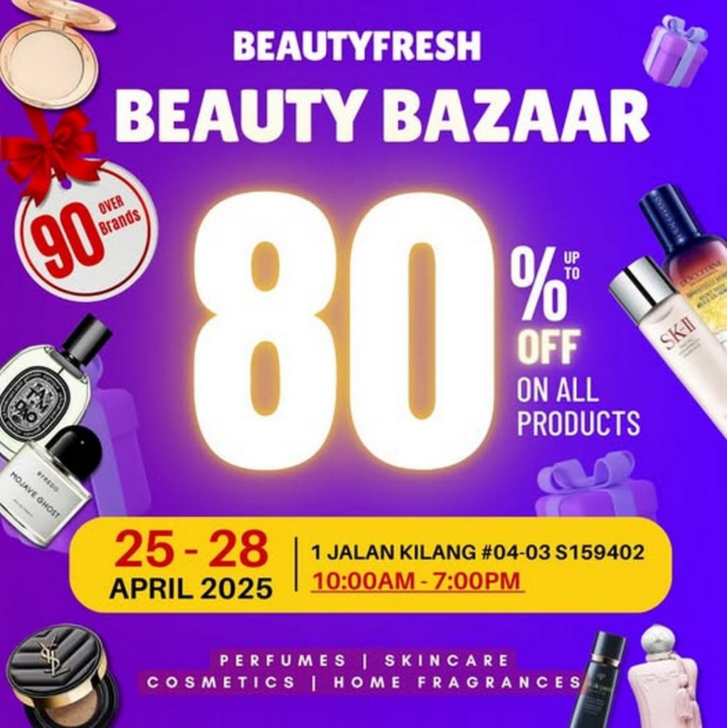 25-28 April 2025: BeautyFresh, Beauty Warehouse Sale: Up to 80% Off on ...