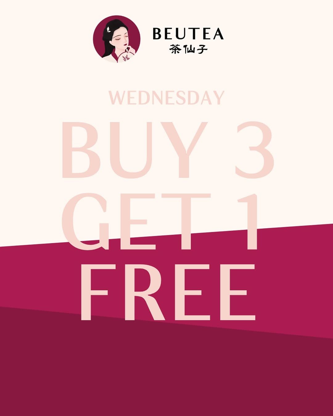 9 April 2025: Beutea 茶仙子: Buy 3 Get 1 Free Weekly Treat: Promotion at ...