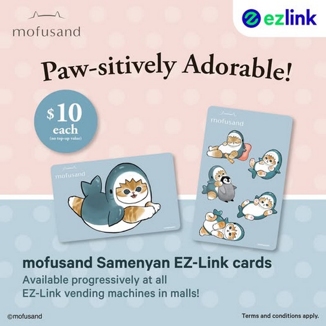 8 April 2025 onwards: EZ-Link – Limited Edition Mofusand Samenyan Cat ...