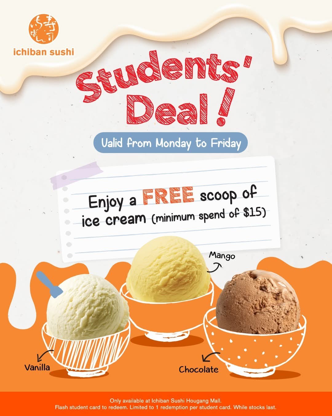 Now till 31 October 2025: Ichiban Sushi – Free Ice Cream Treat for ...
