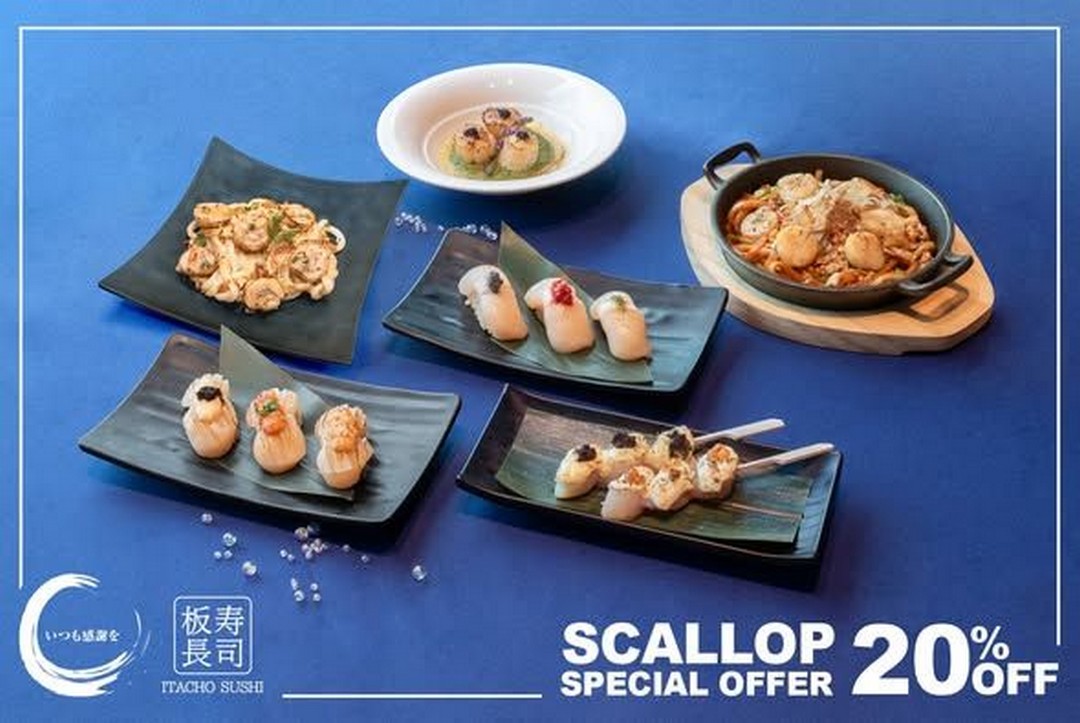 16 April 2025 onwards: Itacho Sushi – 20% Off Premium Scallop Dishes ...