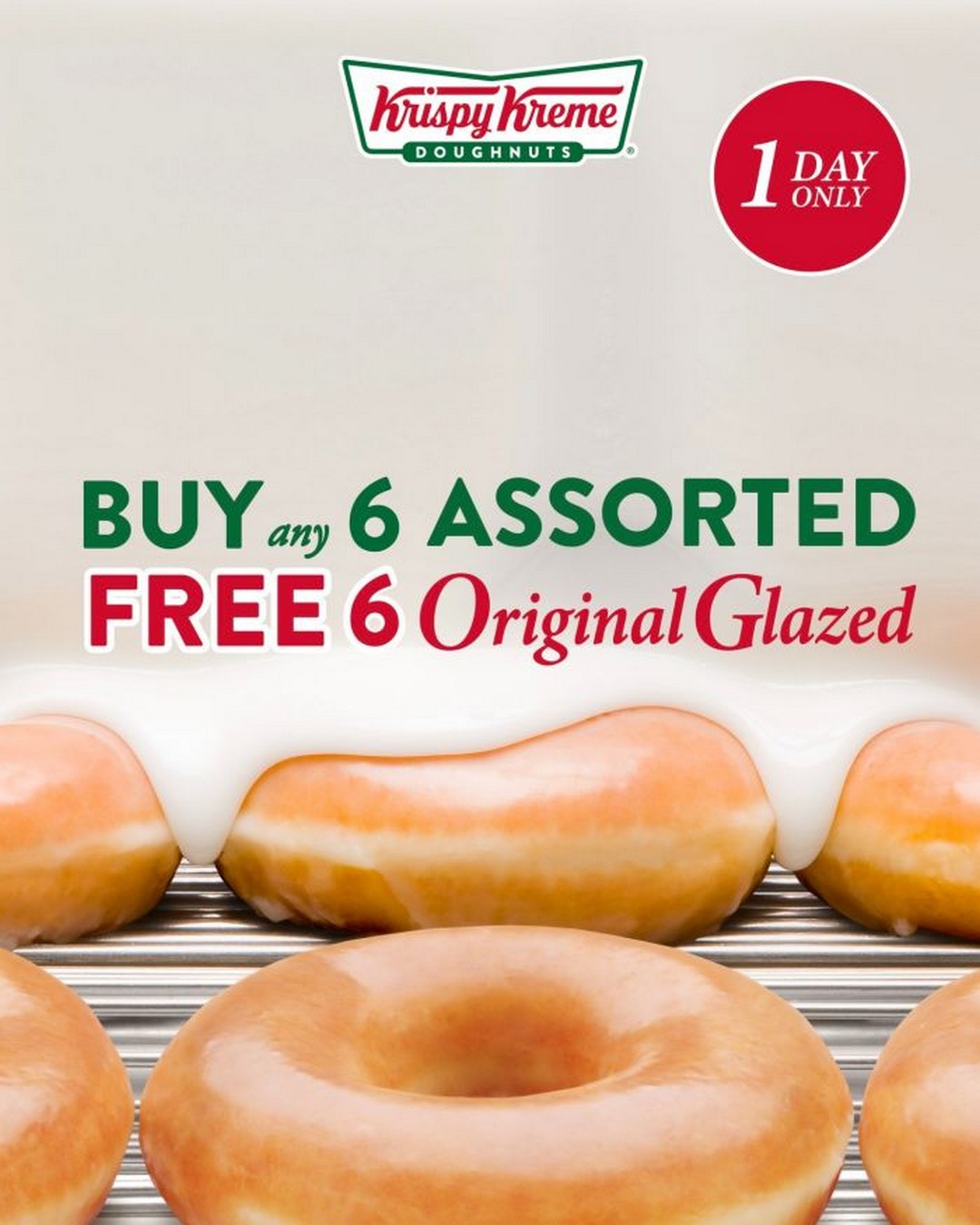 16 April 2025: Krispy Kreme Singapore – Buy 6 Assorted Donuts, Get 6 ...