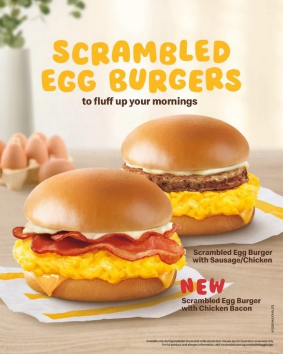 3 April 2025 Onward: McDonald's Singapore, Scrambled Egg Burgers Make a ...