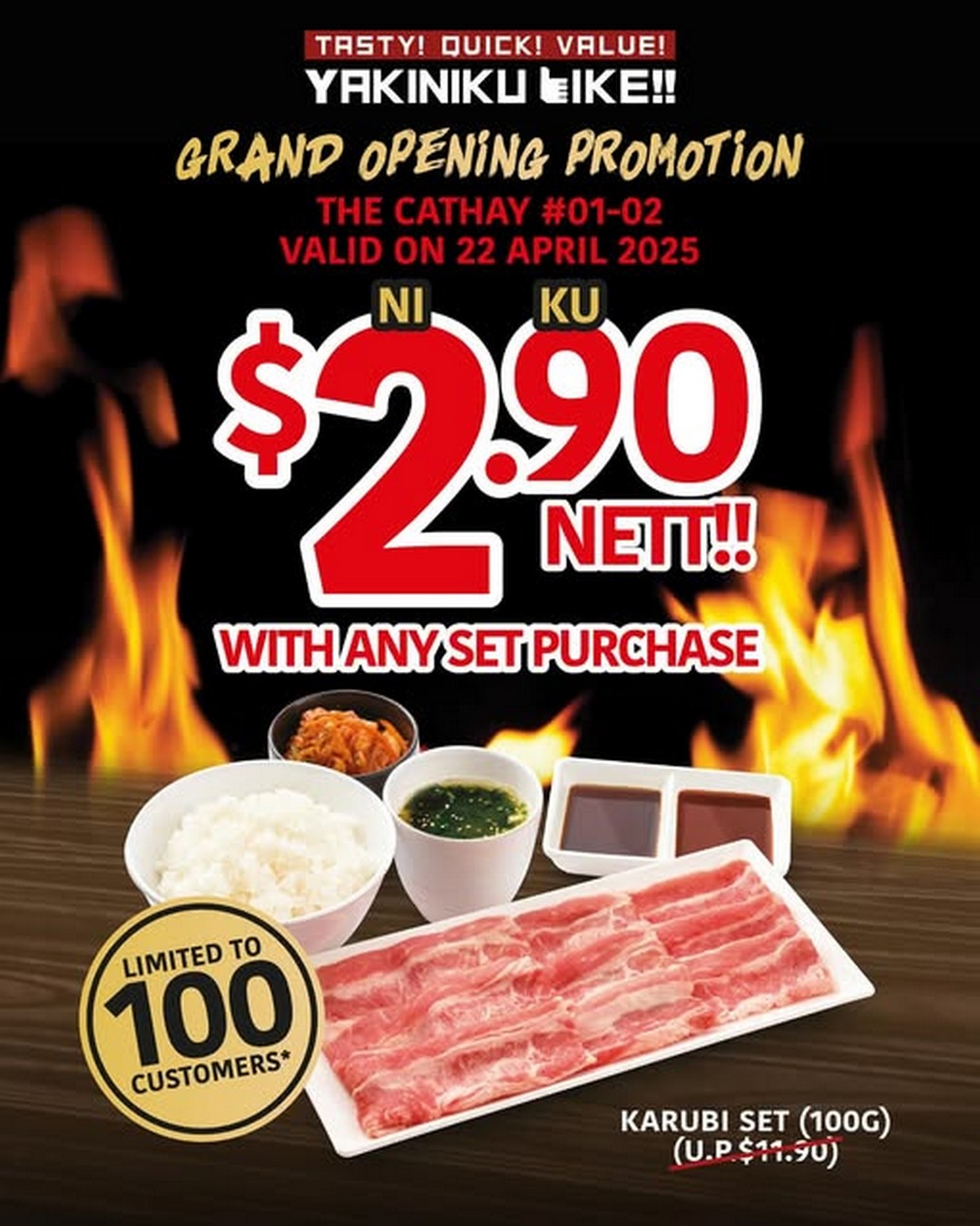 22 April 2025: Yakiniku Like Singapore – Grand Opening Promotion at The ...