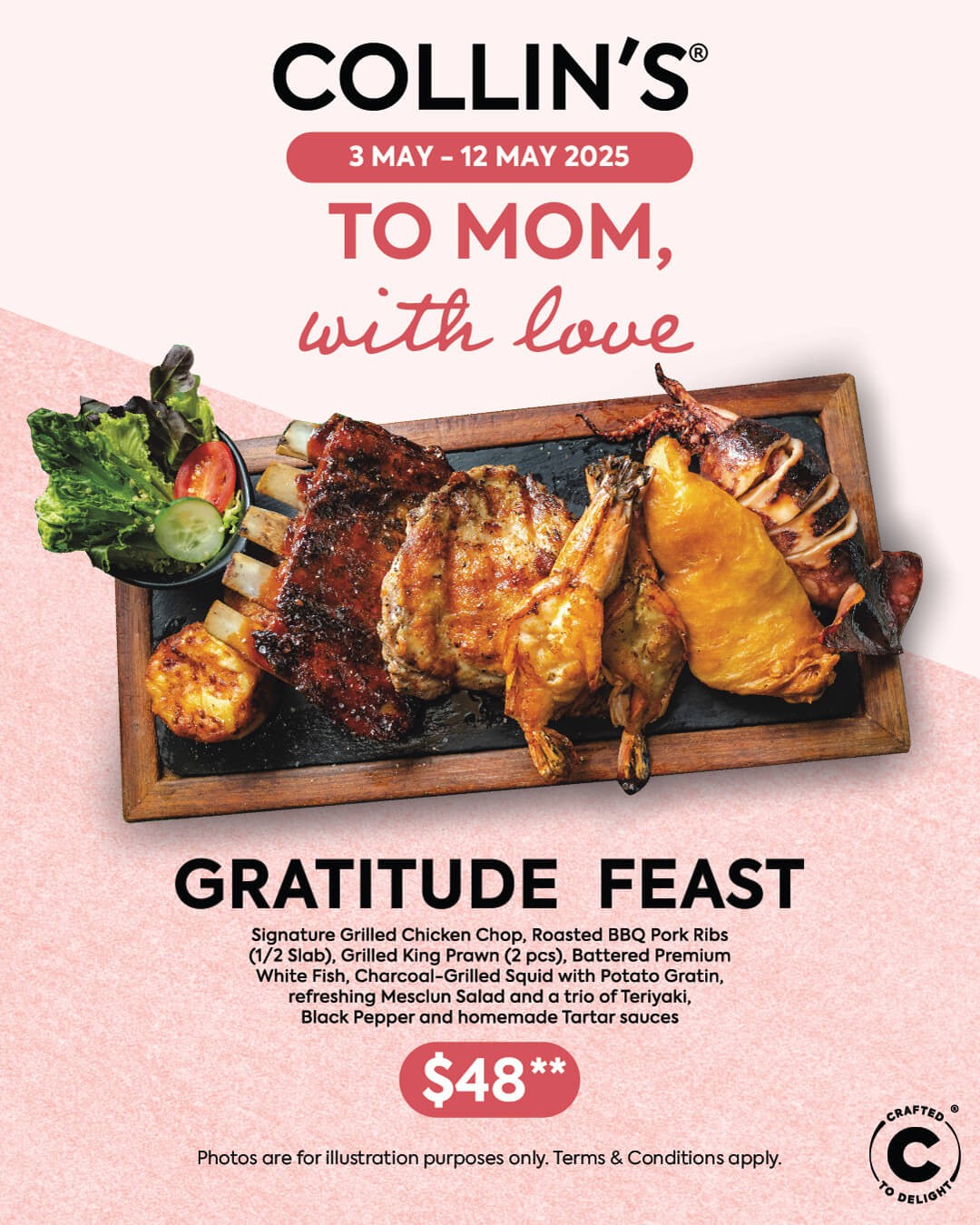 3–12 May 2025: COLLIN’S®: Mother’s Day Gratitude Feast at $48: Dining ...