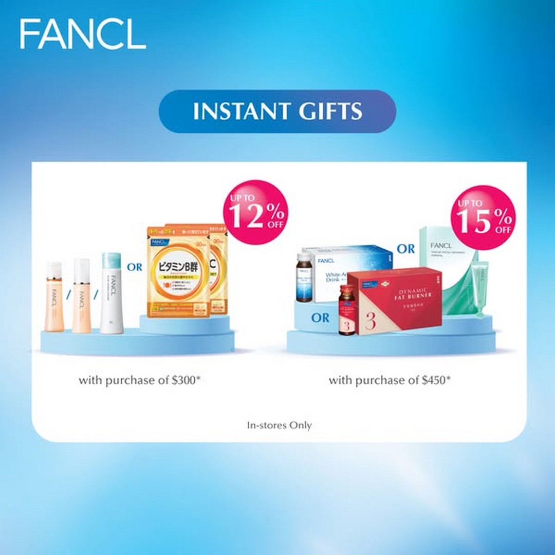 15 May 2025 onwards: FANCL Singapore – Up to 58% Off Sitewide with ...