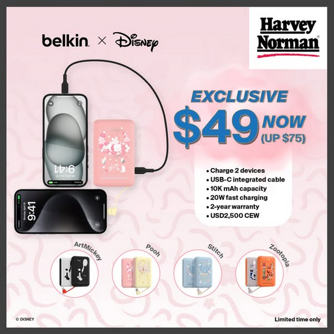 22 May 2025 onwards: Harvey Norman Singapore – Limited Time Belkin ...