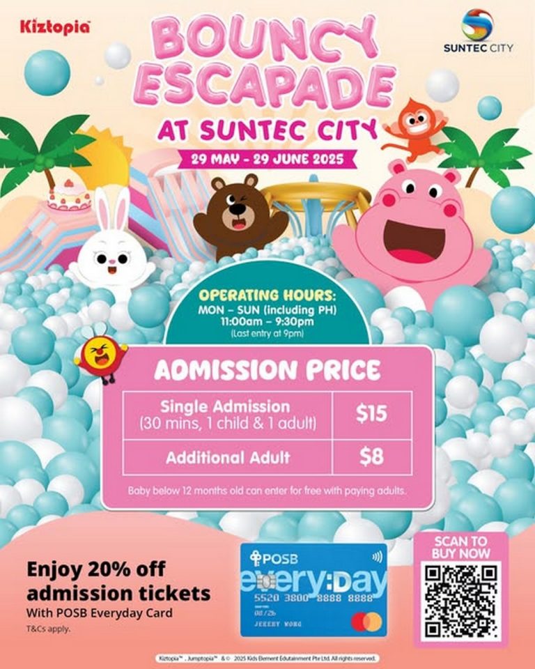 29 May–29 June 2025: Kiztopia Singapore: Jumptopia Lite: Bounce Beyond at Suntec City – Family ...