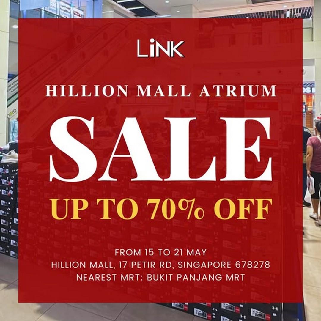 15-21 May 2025: LINK Outlet Store Atrium Sale-Up to 70% Off Adidas ...