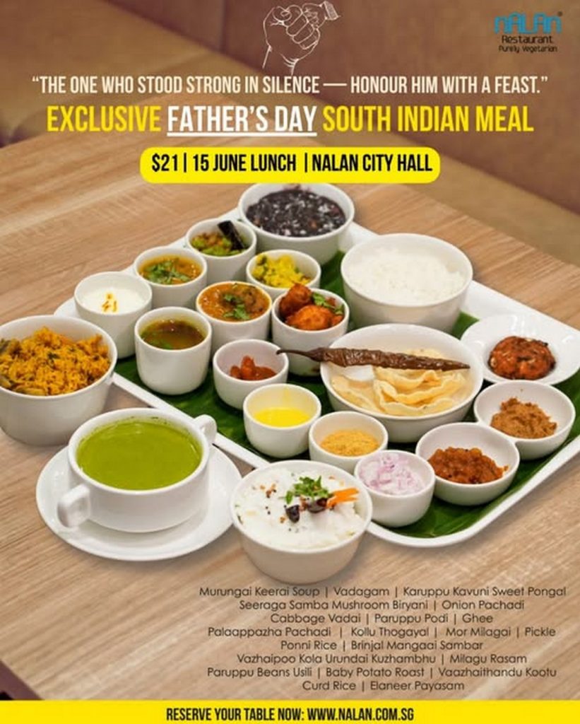 15 June 2025: Nalan Restaurant: Father’s Day South Indian Feast for ...