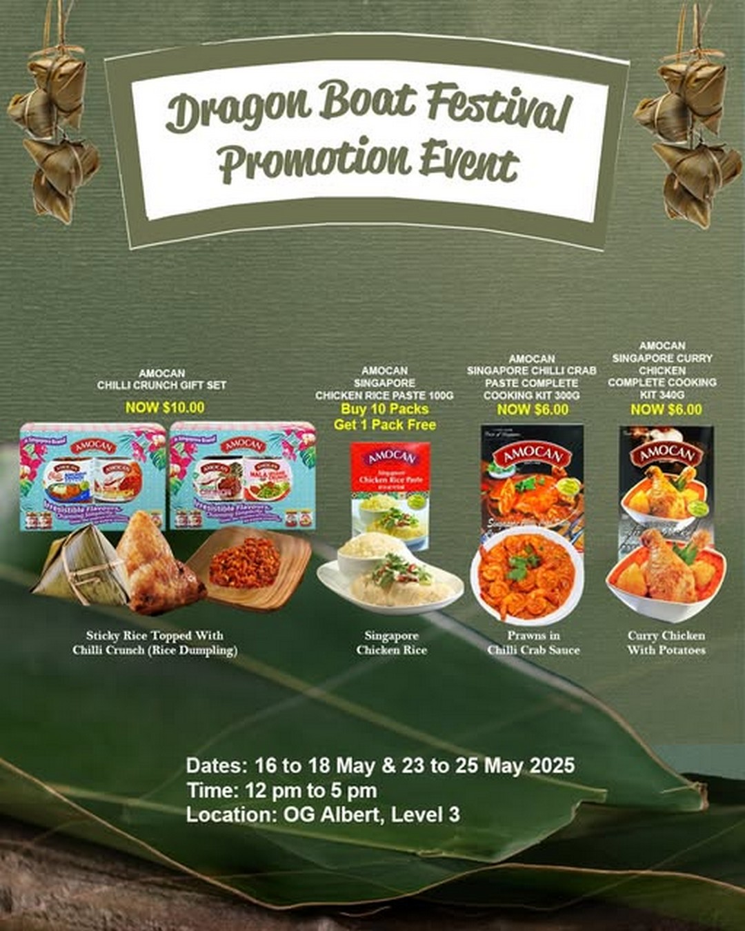 16–25 May 2025: OG Singapore – Dragon Boat Festival Cooking Showcase ...