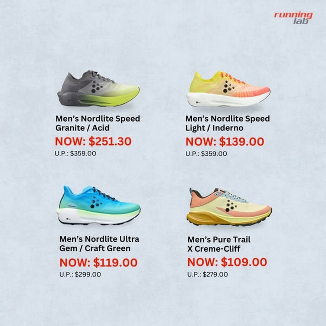 9 March 2025 onwards: Running Lab – Up to 60% Off CRAFT Gear ...