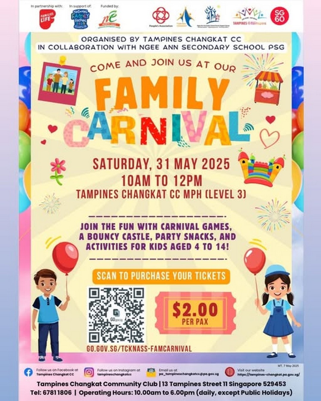 31 May 2025: Tampines Changkat Community Club – Family Carnival for ...