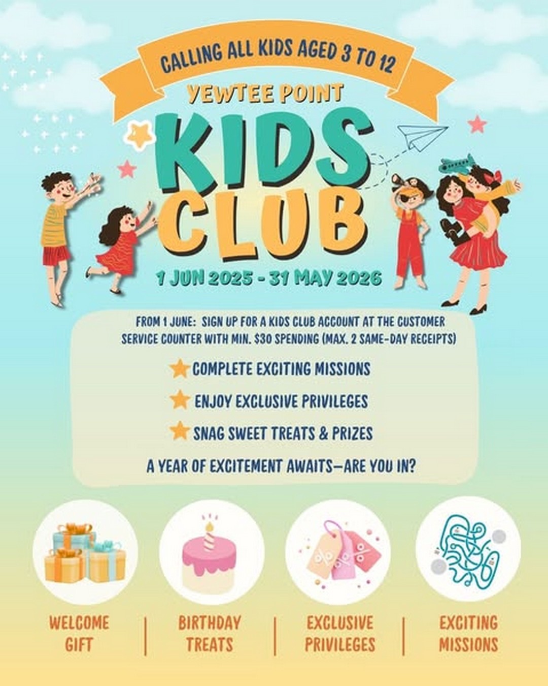 1 June 2025–31 May 2026: YewTee Point: YTP Kids Club Launch – Exclusive ...