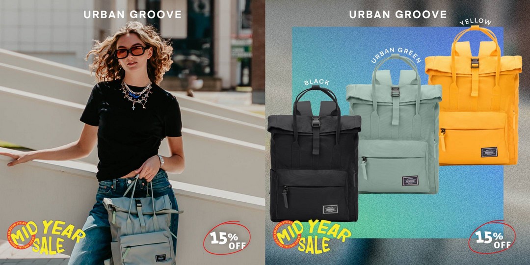 9 June 2025 onwards: American Tourister – 15% Off Urban Groove Backpack ...