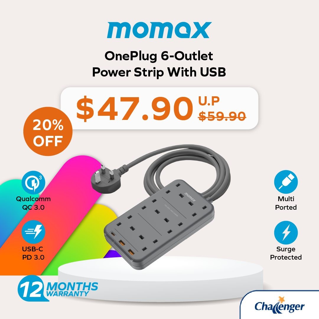 12 June 2025 onwards: Challenger Singapore – Up to 20% Off Momax Tech ...