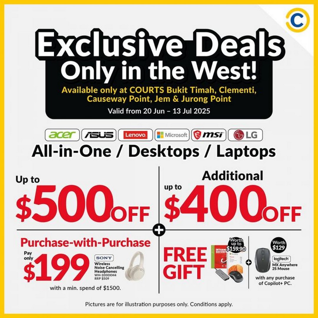 20 June–13 July 2025: Courts Singapore – Up to $900 Off Desktops ...