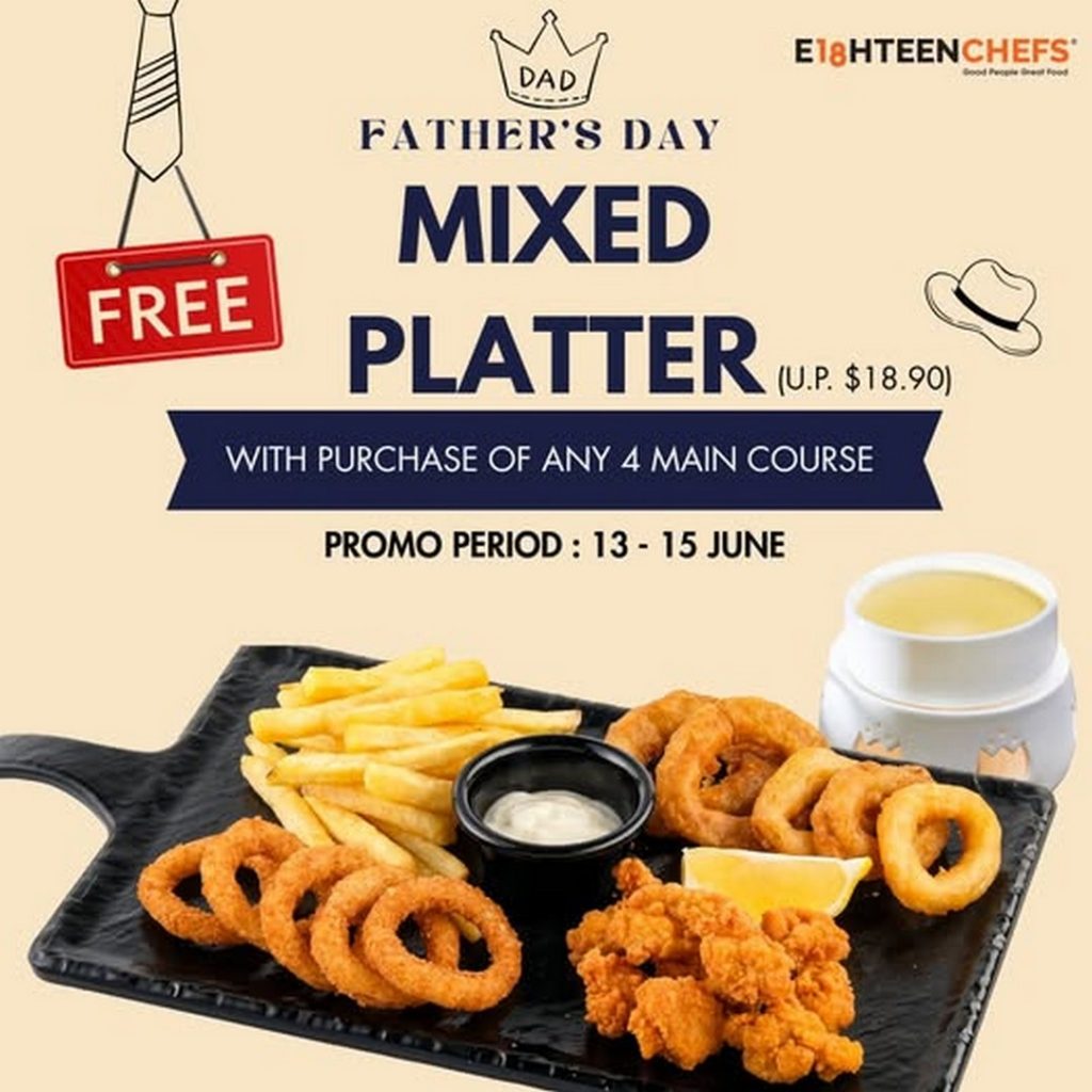 13-15 June 2025: Eighteen Chefs: Celebrate Dad with a Free Mixed ...
