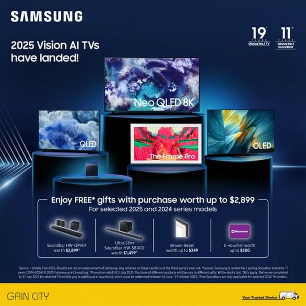 Now till 3 July 2025: Gain City – Samsung Vision AI TV Launch with Free ...