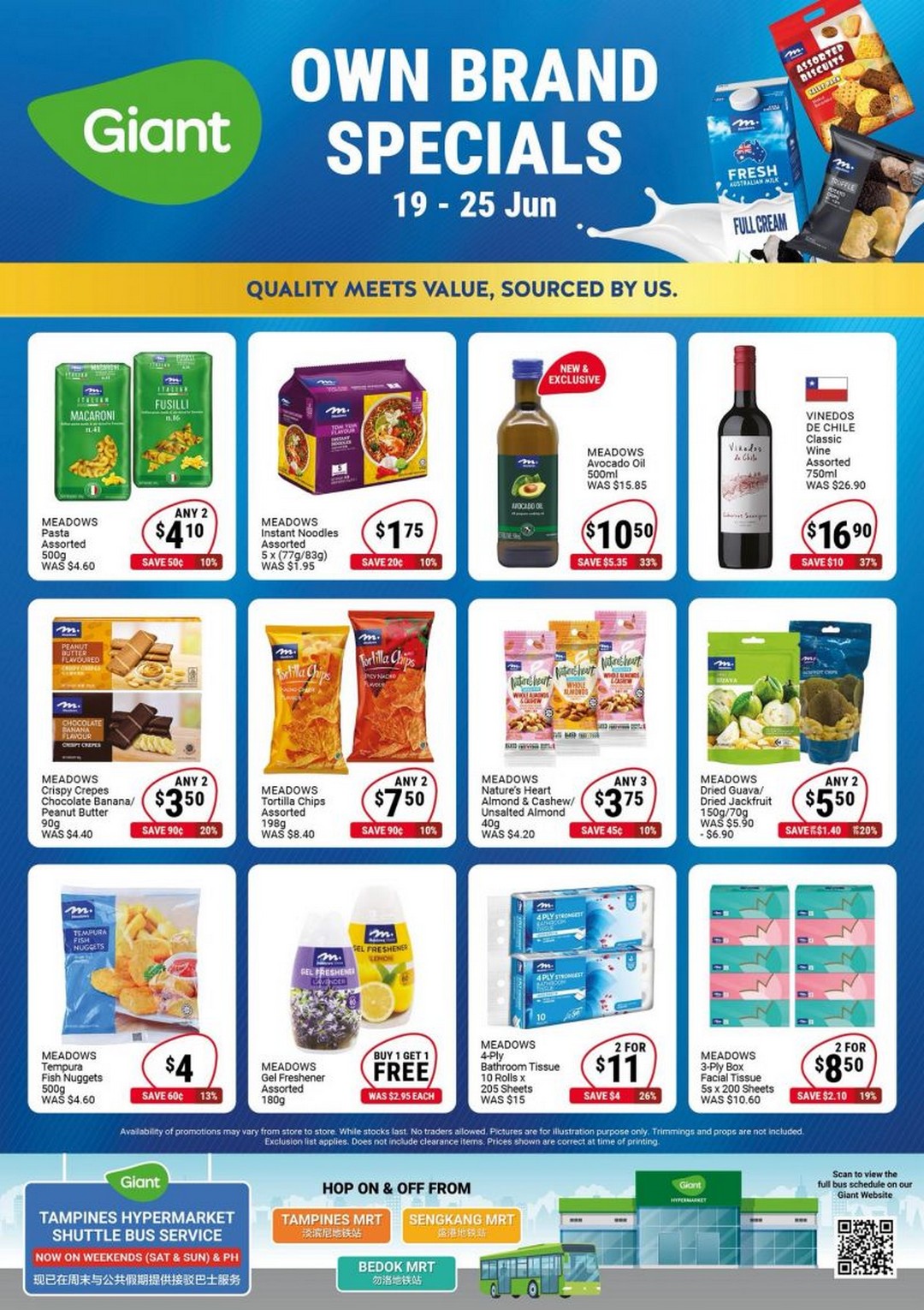 19-25 June 2025: Giant Singapore – Meadows Own Brand Weekly Specials ...