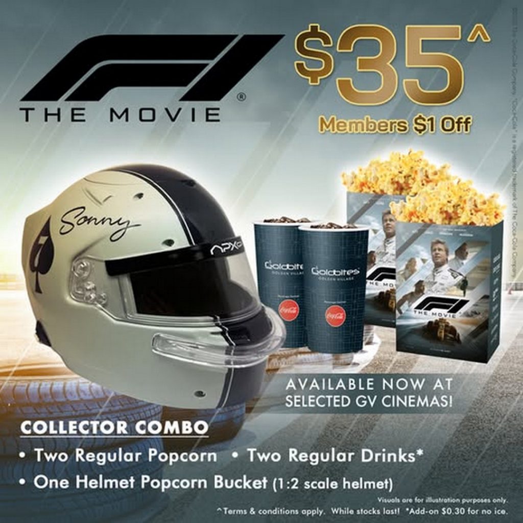 23 June 2025 onwards: Golden Village – F1 The Movie Collector Combo ...