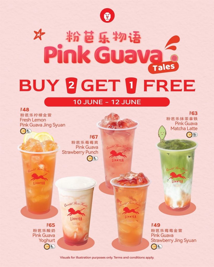 10-12 June 2025: LiHO Tea, Buy 2 Get 1 FREE Pink Guava Tales Drinks ...