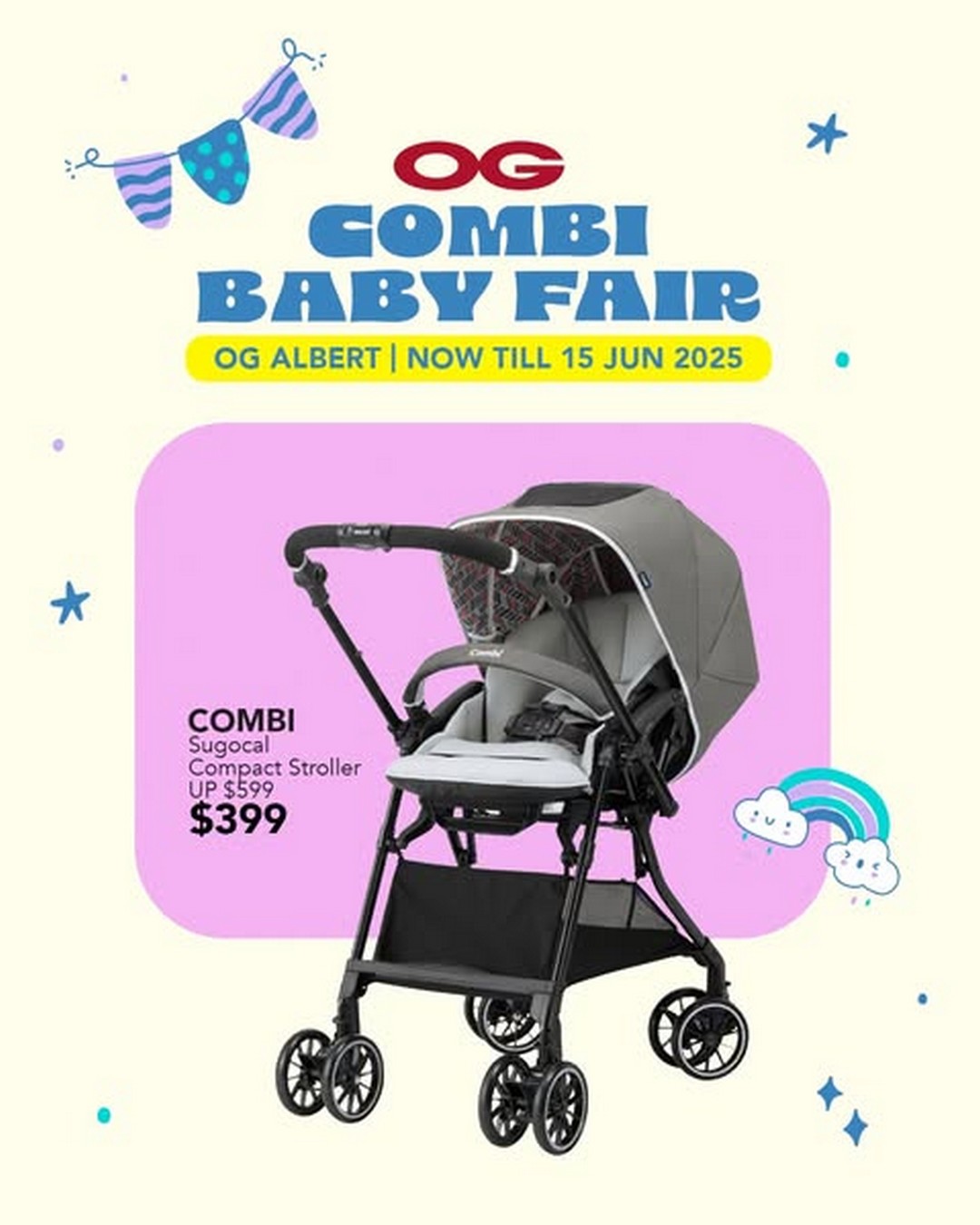 Now till 15 June 2025: OG Singapore – Combi Baby Fair Sale at OG Albert ...