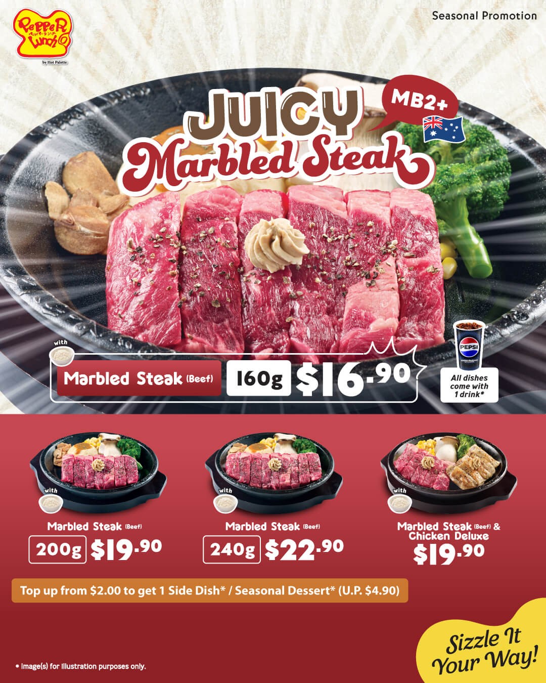 17 June 2025 onwards: Pepper Lunch Singapore – Marbled Steak Australian ...