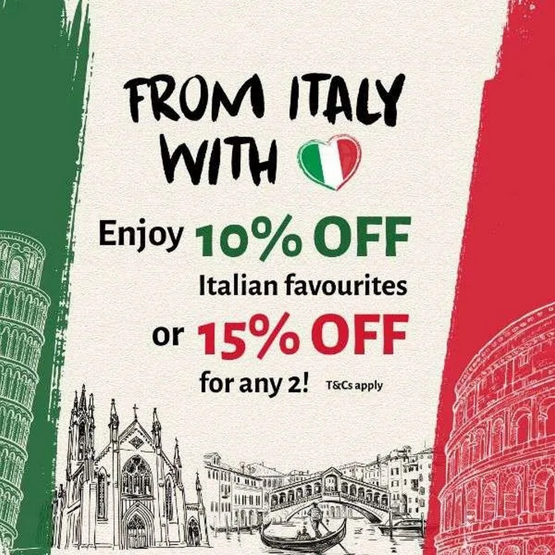 2-30 June 2025: Ryan’s Grocery – Enjoy 15% Off Italian Favourites ...