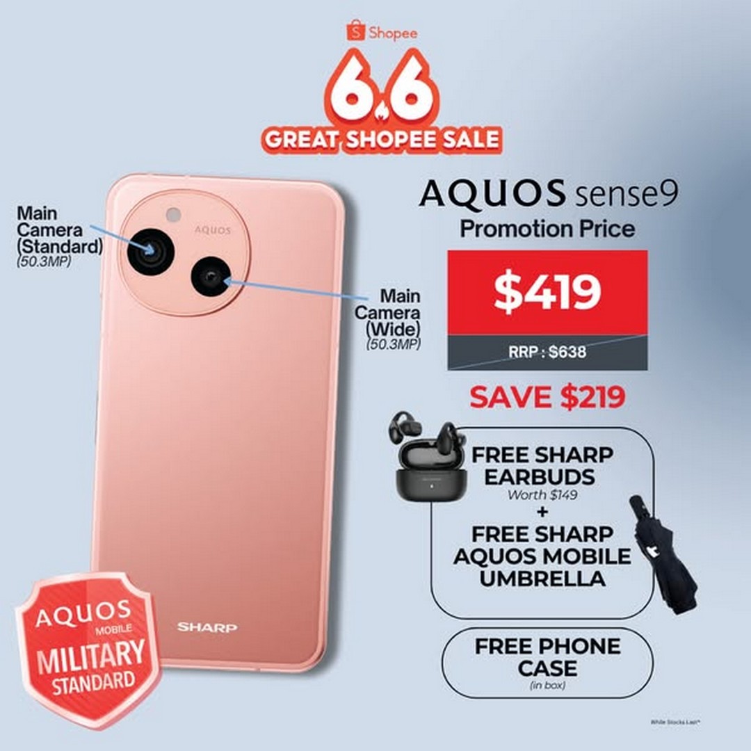 5-8 June 2025: Sharp Singapore – 6.6 Mega Sale on AQUOS Mobile Phones ...