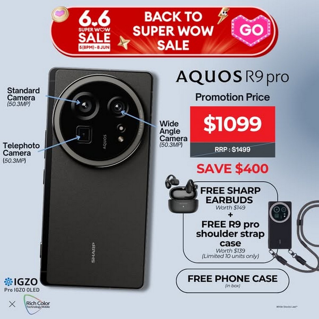 5-8 June 2025: Sharp Singapore – 6.6 Mega Sale on AQUOS Mobile Phones ...