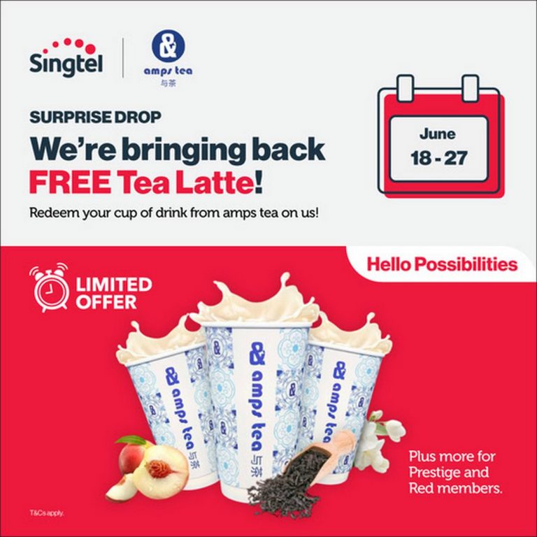 18-27 June 2025: Singtel x Amps Tea Latte Giveaway: Exclusive Promotion ...
