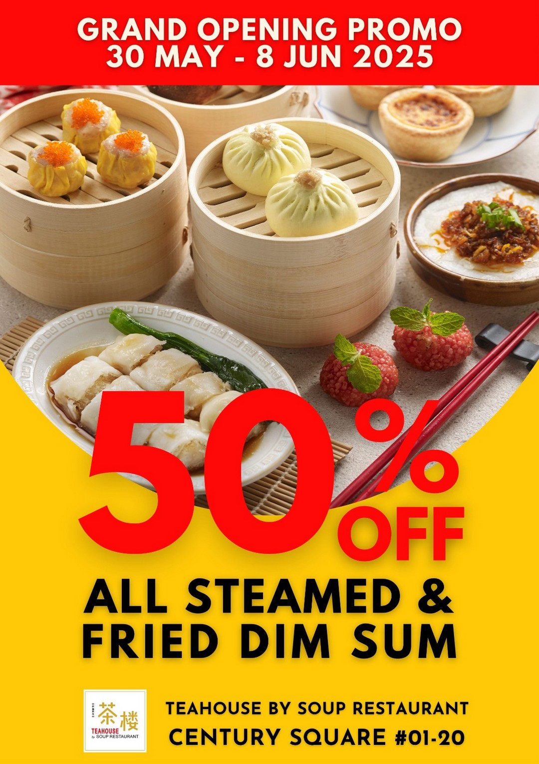 31 May–8 June 2025: Teahouse by Soup Restaurant – Enjoy 50% Off Dim Sum ...