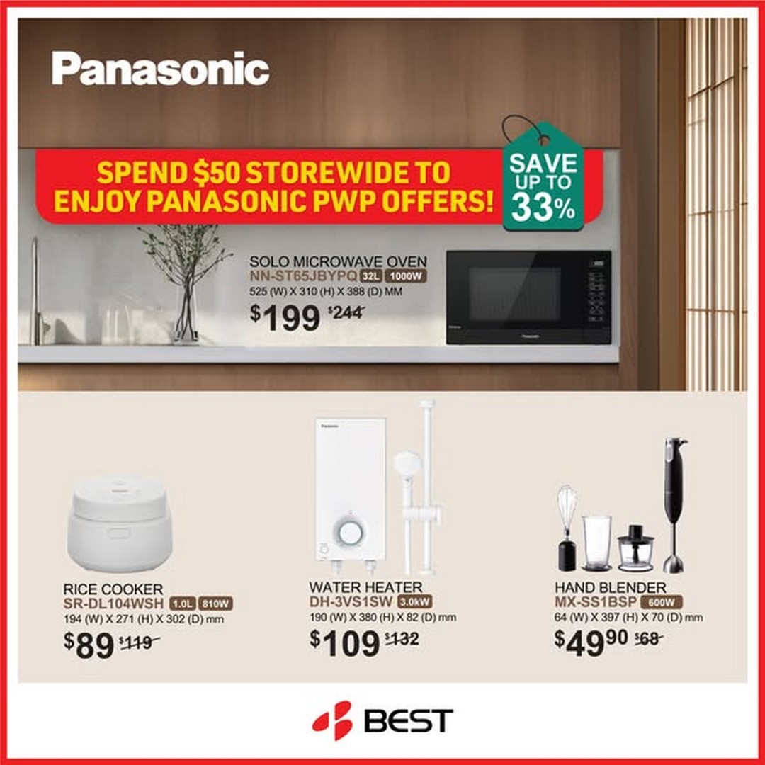 7 July 2025 onwards: BEST Denki Singapore – Panasonic Brand Fair ...