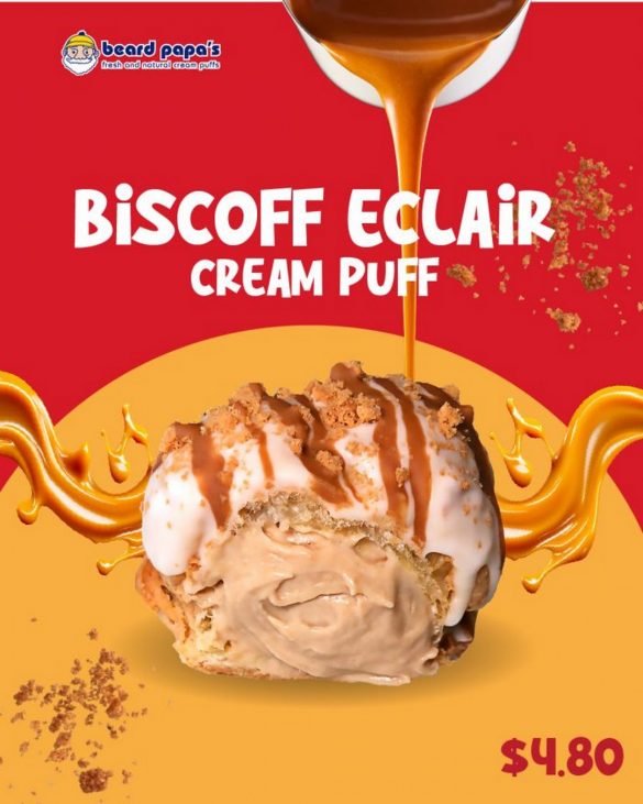2 July 2025 onwards: Beard Papa’s Biscoff Éclair Cream Puff Comeback: Limited-Time Dessert ...