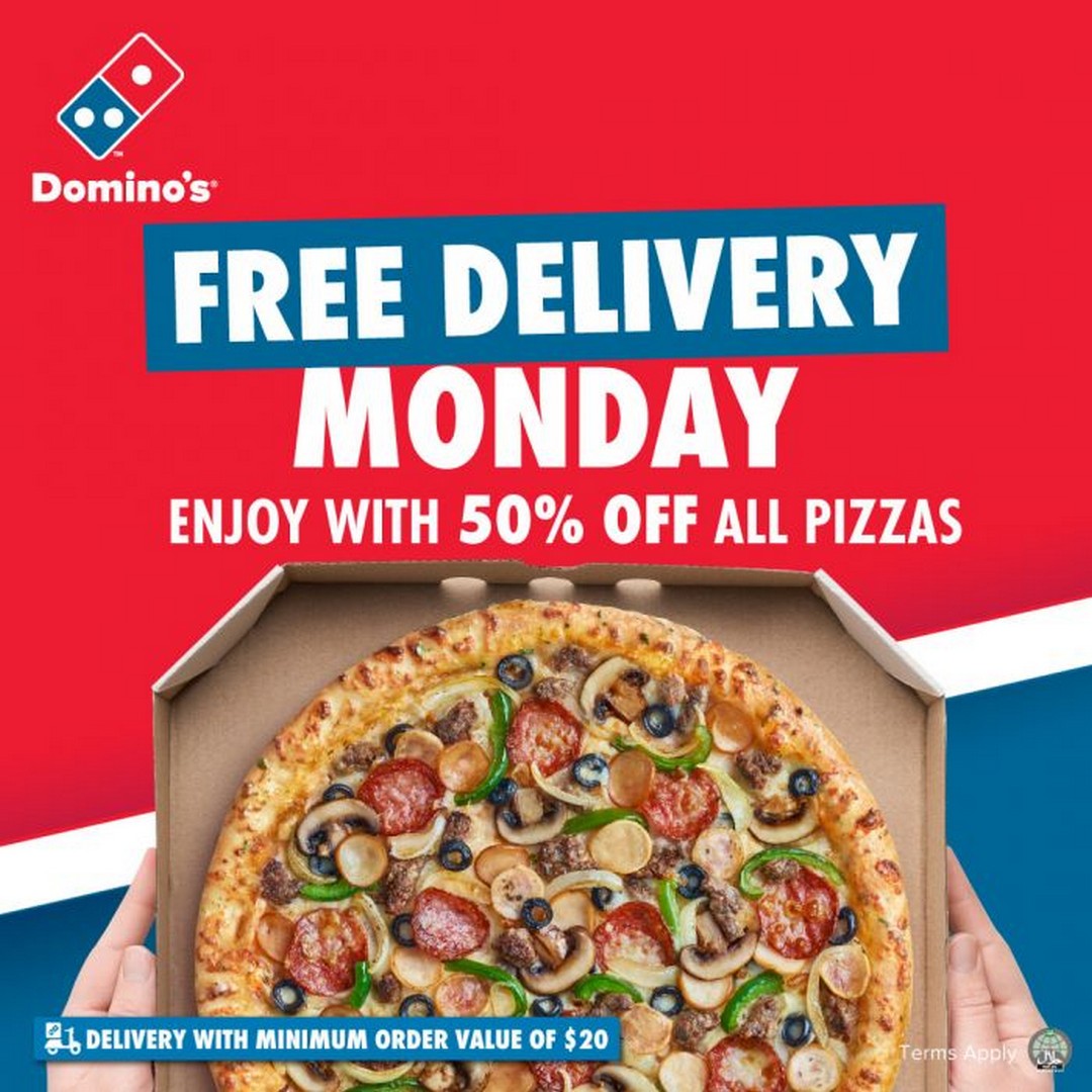 7 July 2025 onwards: Domino’s Pizza Singapore – Free Delivery & 50% Off ...