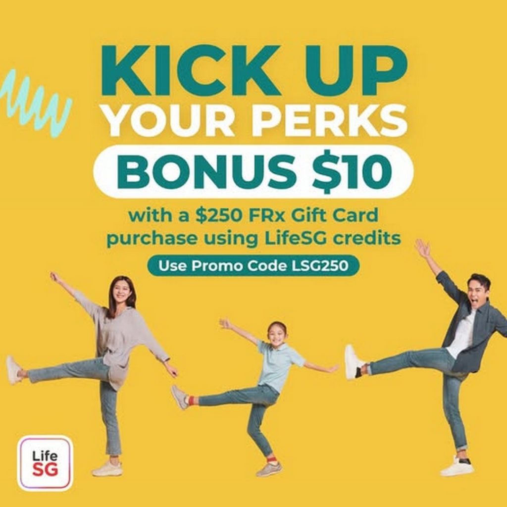 1 July 2025 onwards: Frasers Property Singapore, LifeSG Credits Gift Card Bonus Promotion at FRx ...