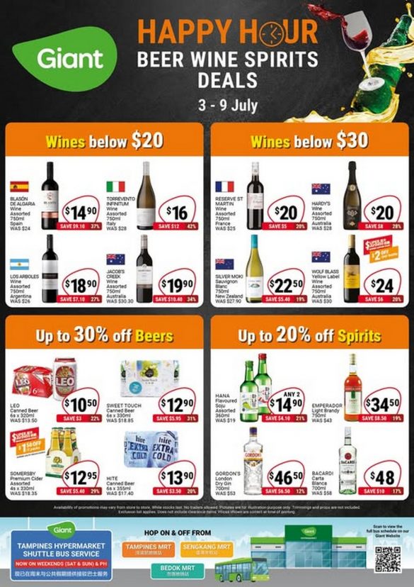3-9 July 2025: Giant Singapore Wine, Beer & Spirits Happy Hour Deals - SG.EverydayOnSales.com