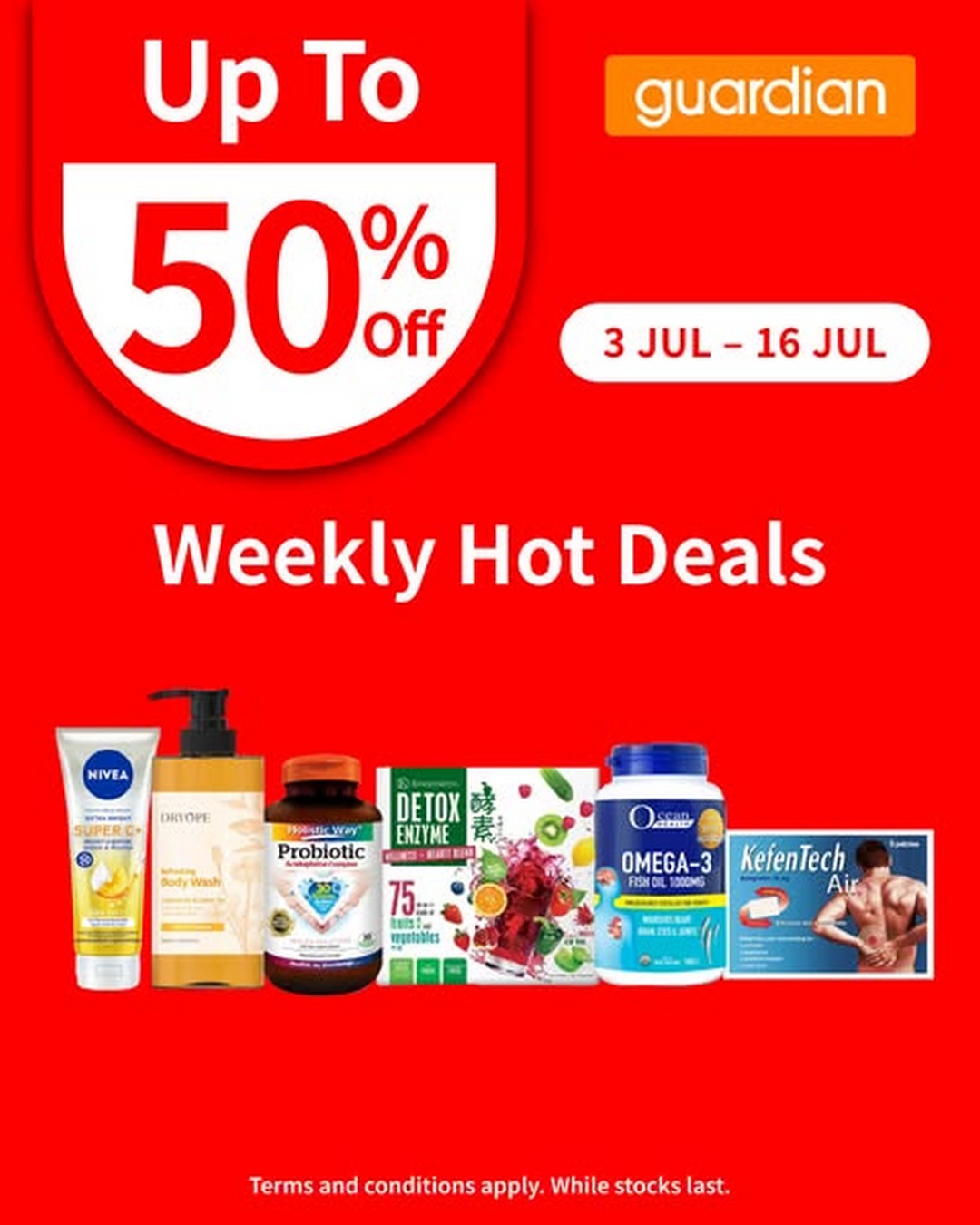 3–16 July 2025: Guardian Singapore – Up to 50% OFF Beauty & Wellness ...