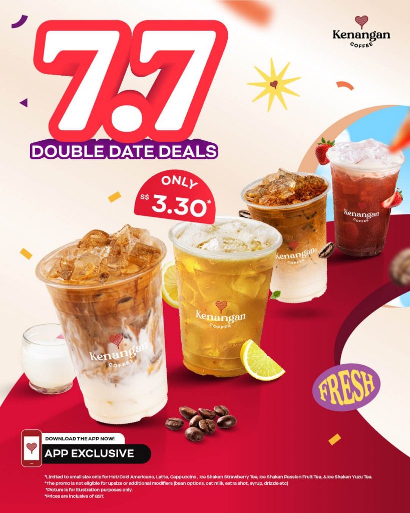 7 July 2025: Kenangan Coffee Singapore, Selected Drinks at $3.30 Only: One-Day Promotion - SG ...