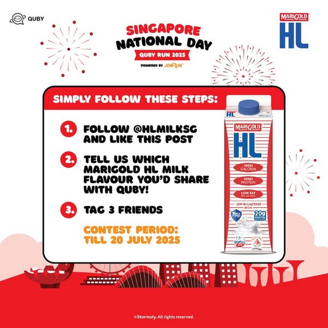 Now till 20 July 2025: MARIGOLD HL – Quby National Day Run 2025 Ticket ...