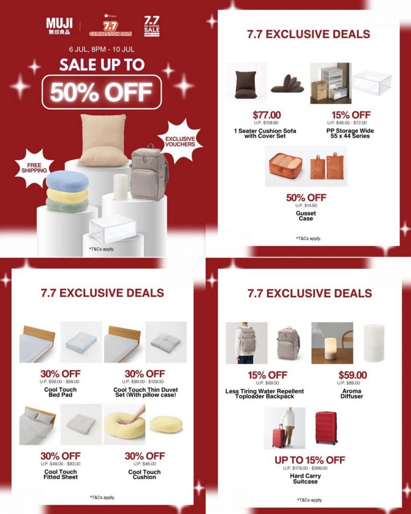 6-10 July 2025: MUJI Singapore, Up to 60% Off Online: Mid-Year Sale Promotion on Comfort ...