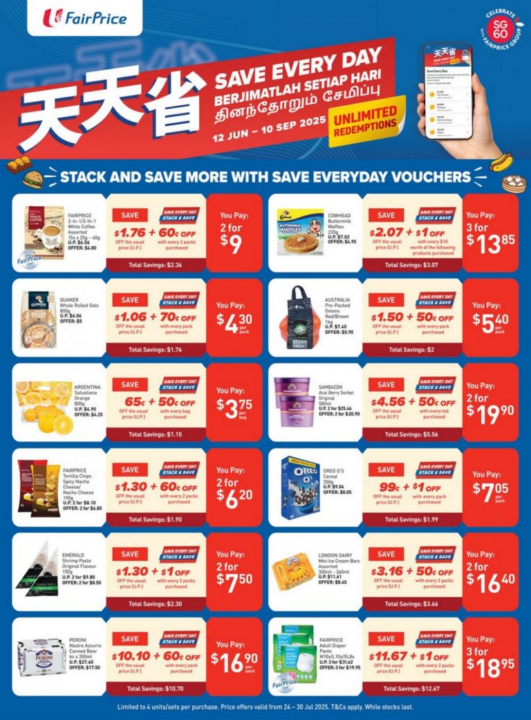 24–30 July 2025: NTUC FairPrice, Stackable Vouchers and Daily ...
