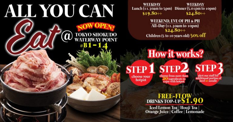 10 July 2025 onwards: Tokyo Shokudo Singapore: Free-Flow Hotpot Buffet ...