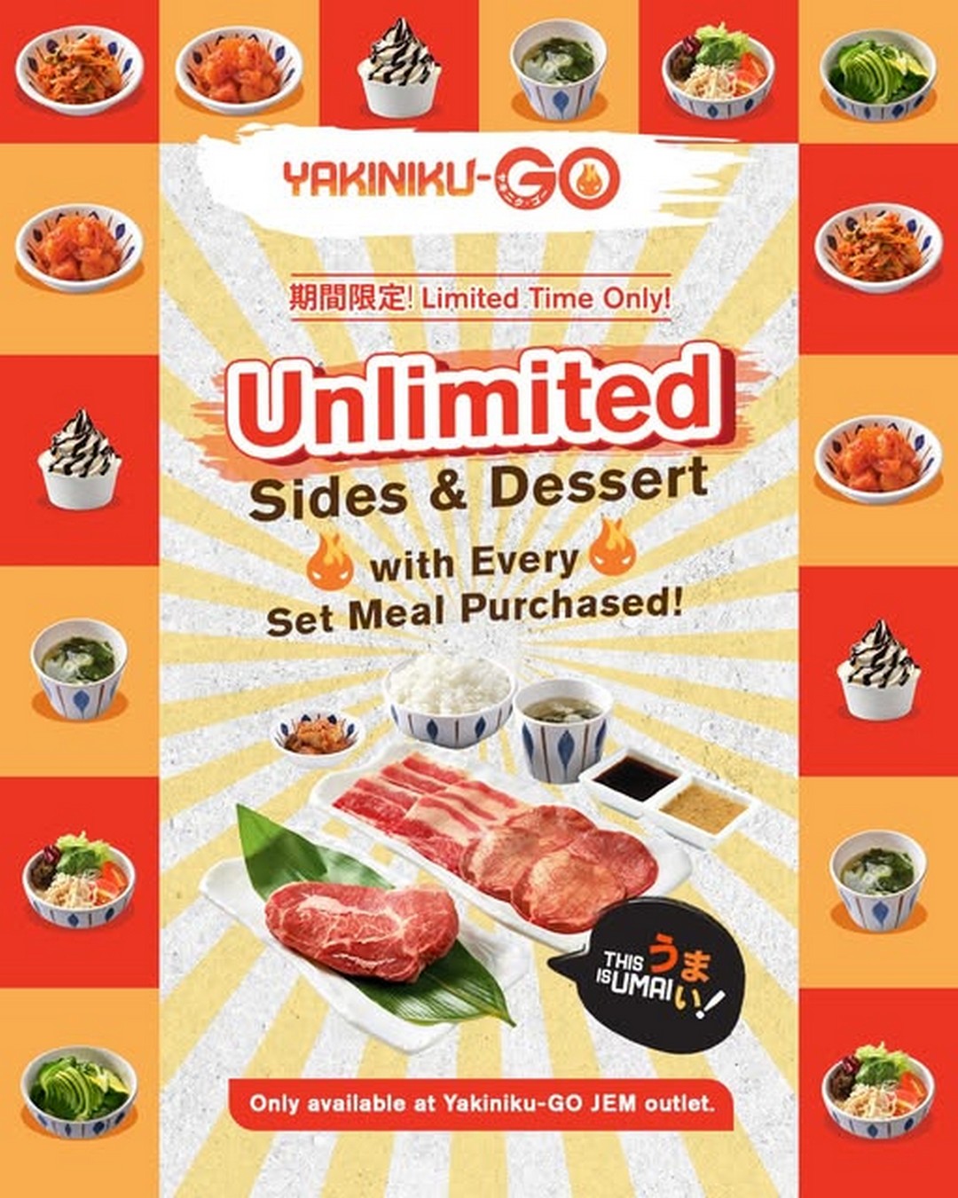 9 July 2025 onwards: Yakiniku-GO JEM – Unlimited Sides and Desserts ...