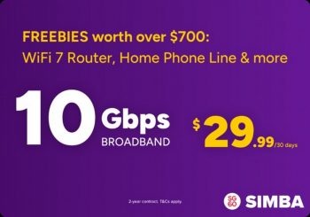 Now till 31 August 2025: SIMBA SG60 10Gbps Broadband Offer – Free WiFi ...